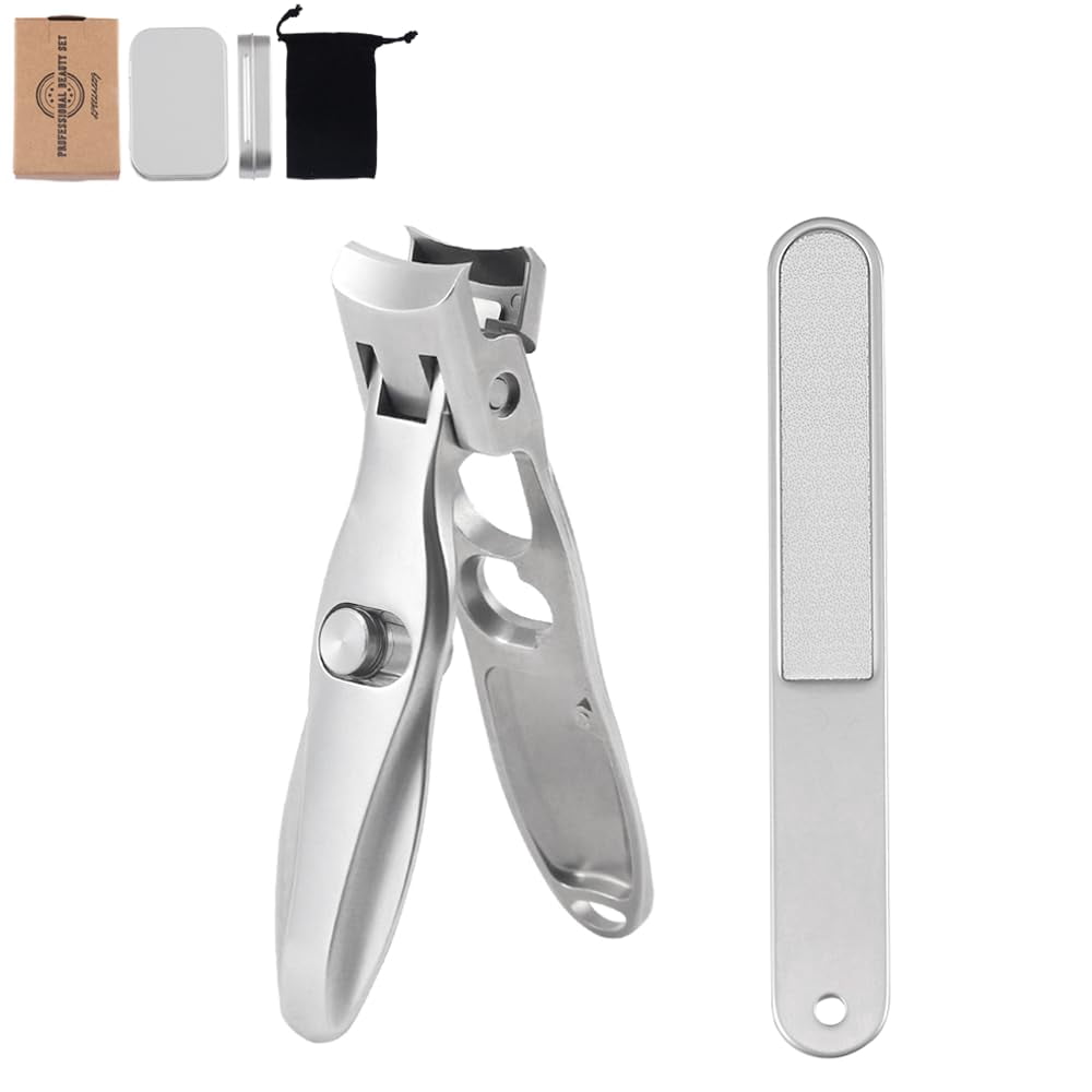 German Nail Clippers for Men Thick Nails, Heavy Duty Toe Nail Clippers ...