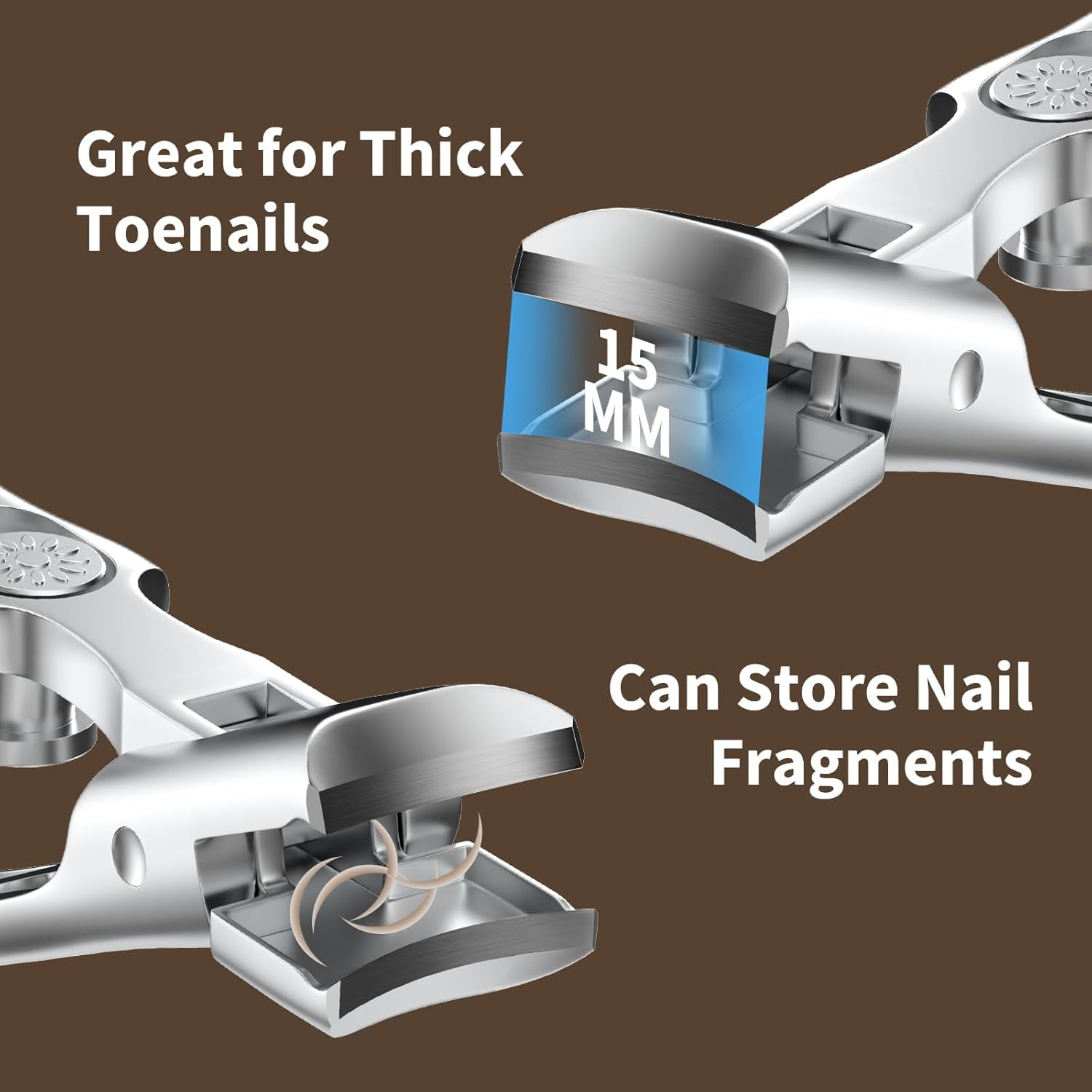 German Nail Clippers for Men Thick Nails, Large Heavy Duty Toenail ...