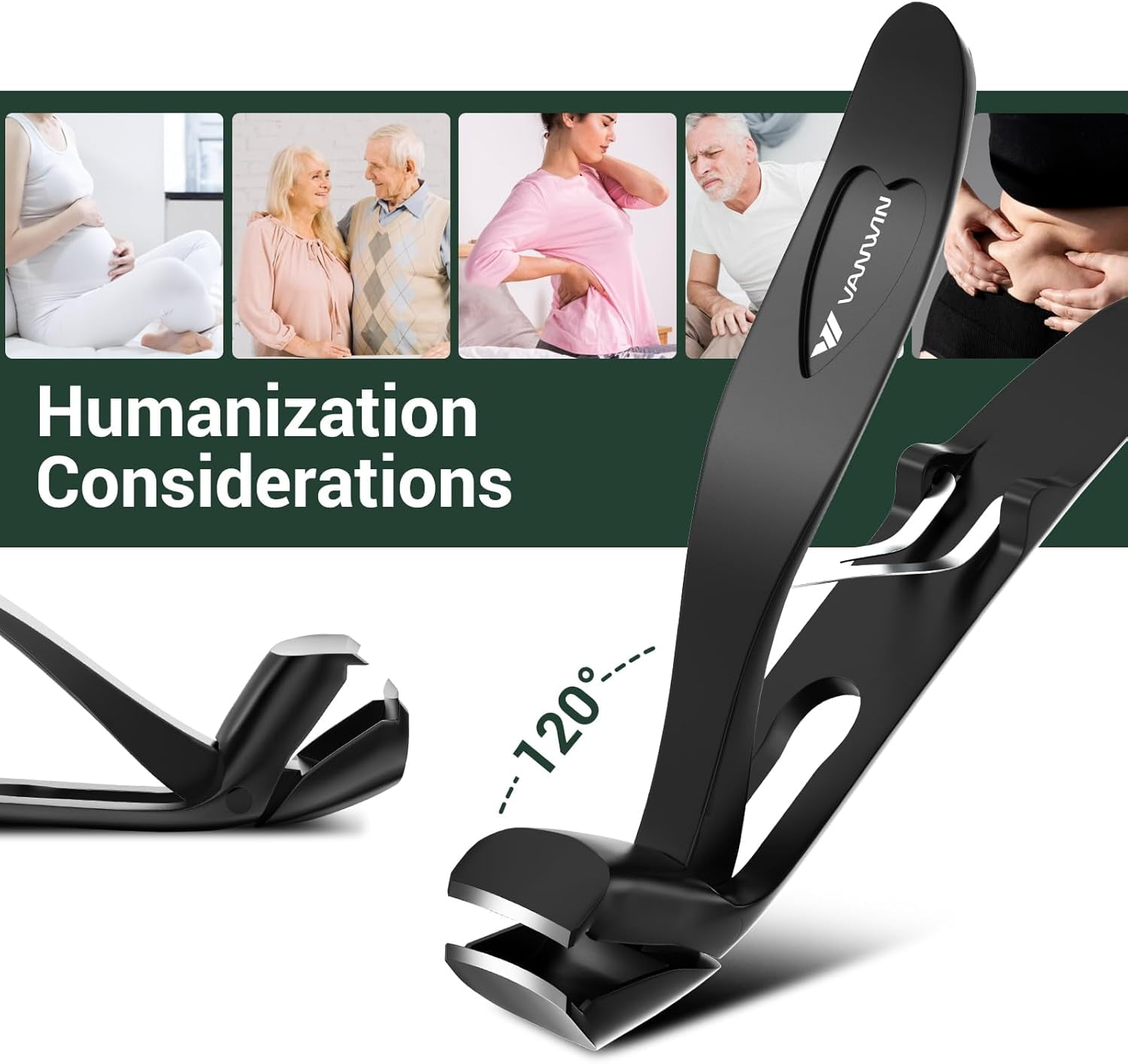 German Nail Clippers for Men, Toenail Clippers for Thick Nails for ...