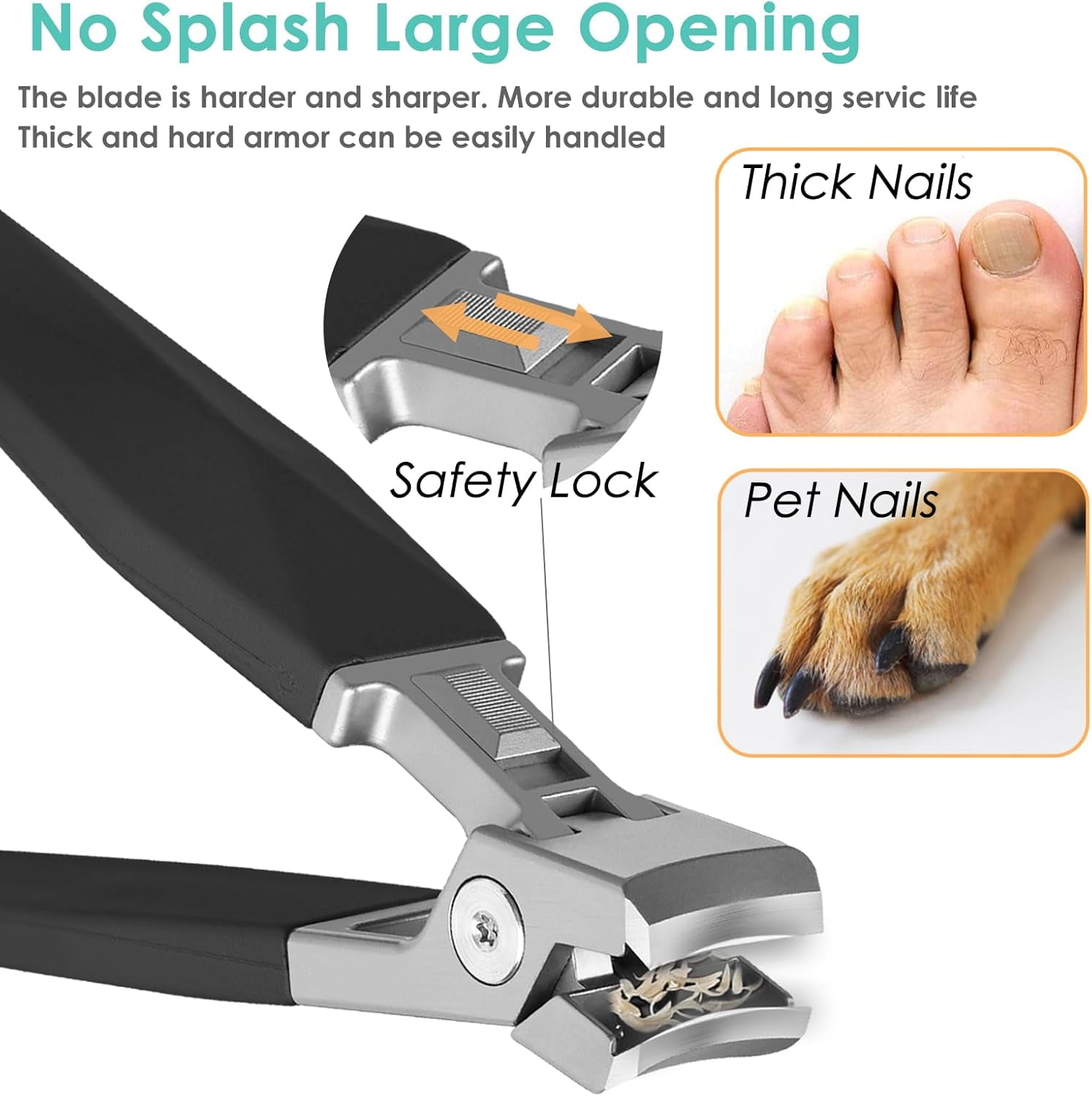 German Nail Clippers, Toenail Clippers for Thick Toenails, Toe Nail ...