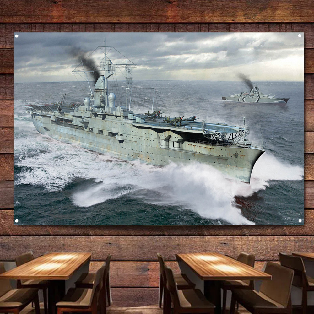 German Navy Aircraft Carrier DKM Peter Strasser Battleship Wall Art ...