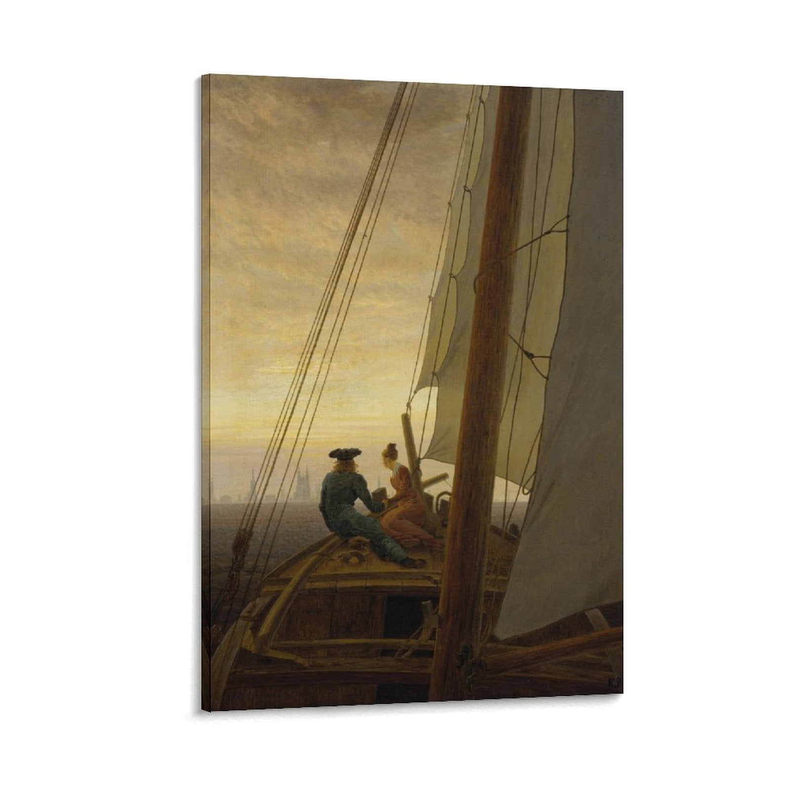 German Painter on A Sailing Ship Caspar David Friedrich Poster Posters ...