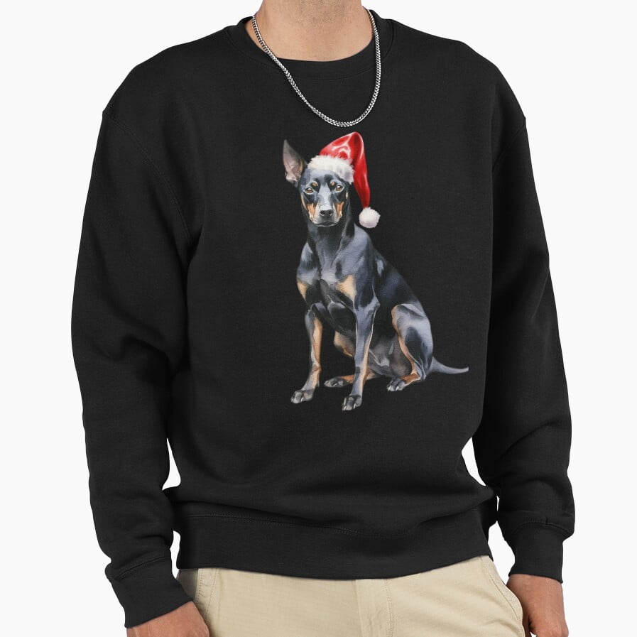 German Pinscher Christmas Holiday Graphic Unisex Sweatshirt Retro ...