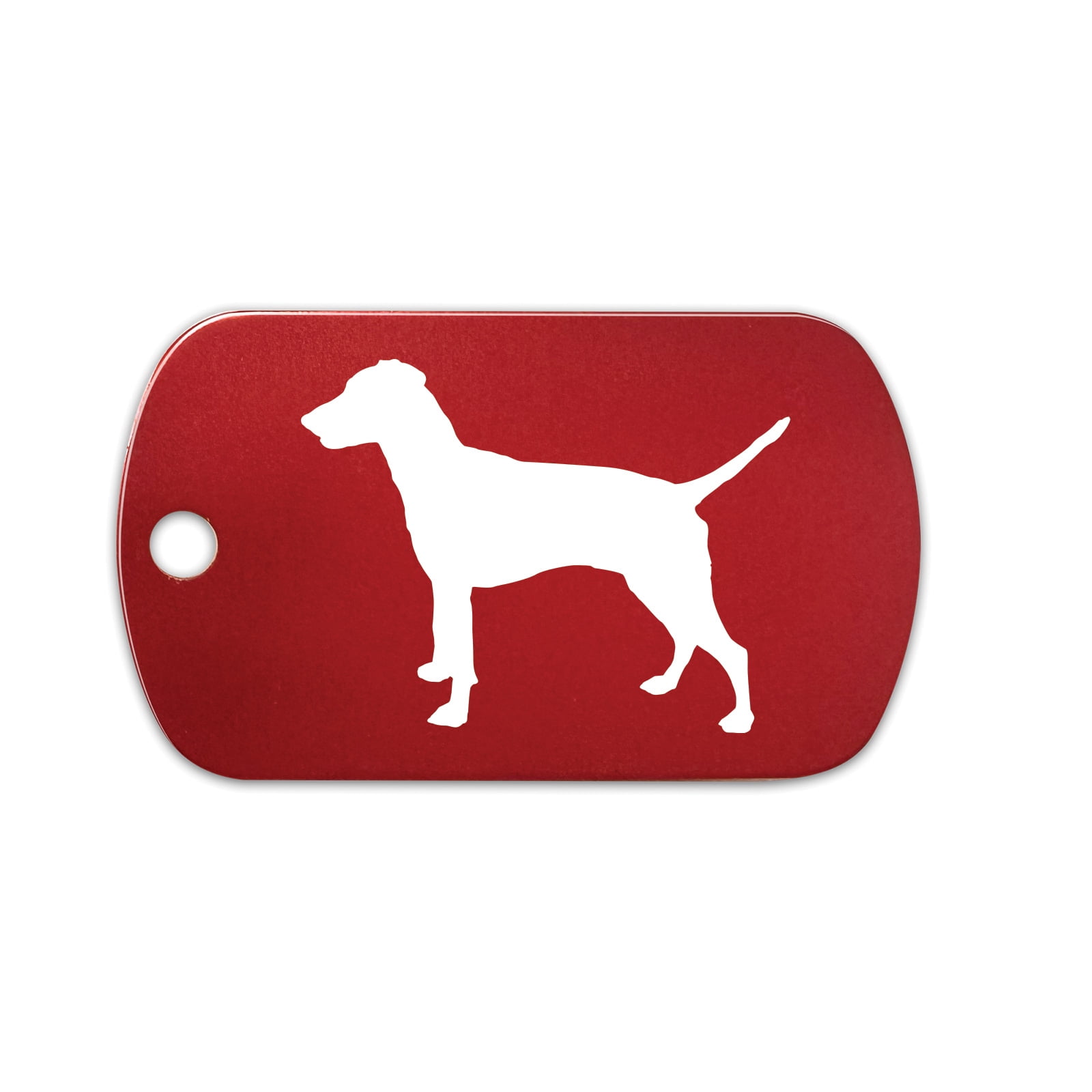 German Pinscher GI Dog Tag Aluminum Keychain dog canine pet - Red ...