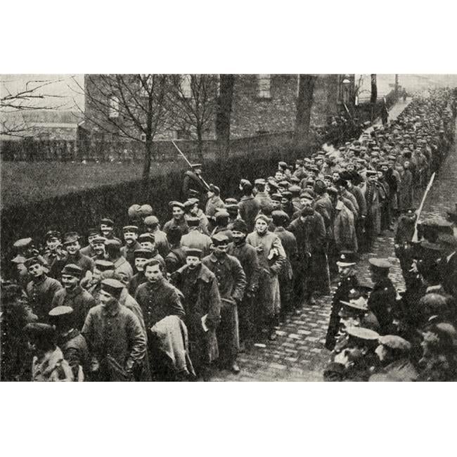German Prisoners From Neuve Chapelle. Captured Germans Passing Through ...
