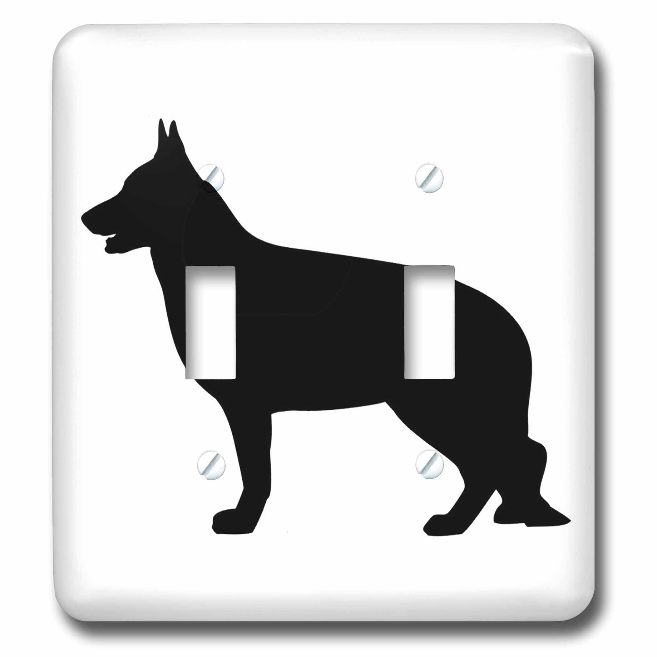 German Shepard Silhouette double toggle switch lsp-149858-2 - Walmart.com