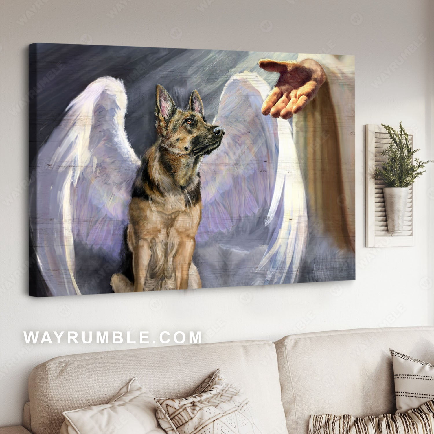 German Shepherd, Angel wings, Jesus hand, Jesus is Lord - Jesus ...