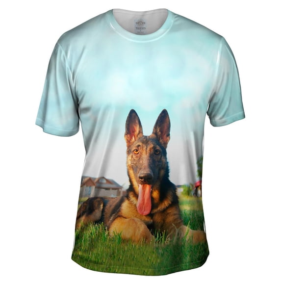 German Shepherd At Home Mens T-Shirt All Over Print - Walmart.com