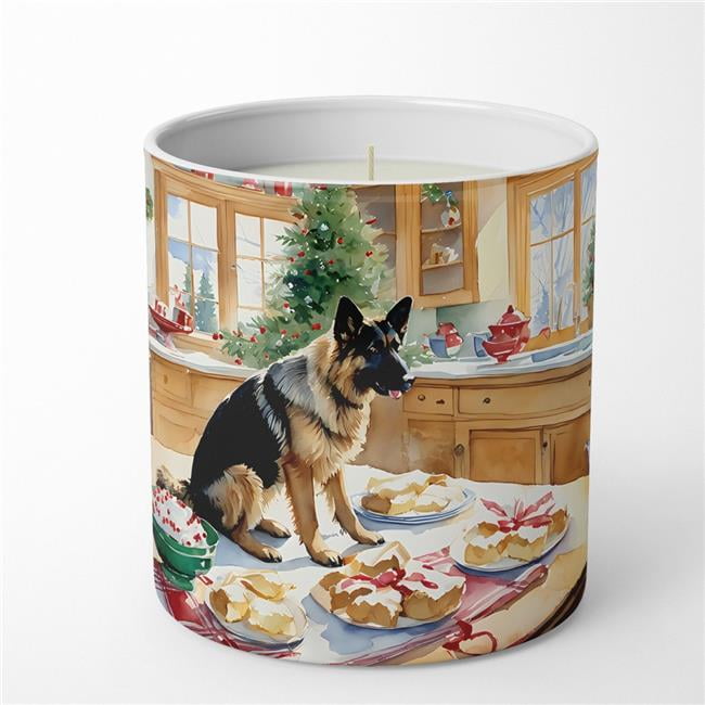 German Shepherd Christmas Cookies Decorative Soy Candle 3.25 in x 3.75 ...