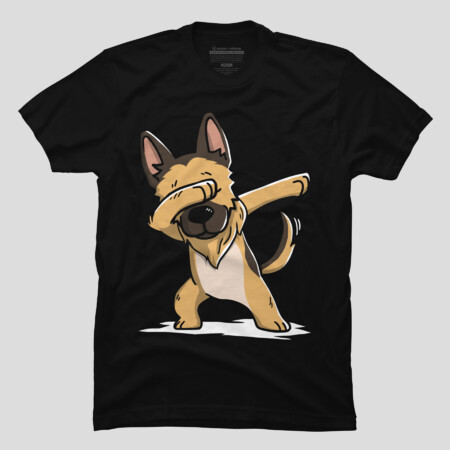 German Shepherd Dabbing Dog Dab Dance Move T-shirt M2984780, Up to Size ...