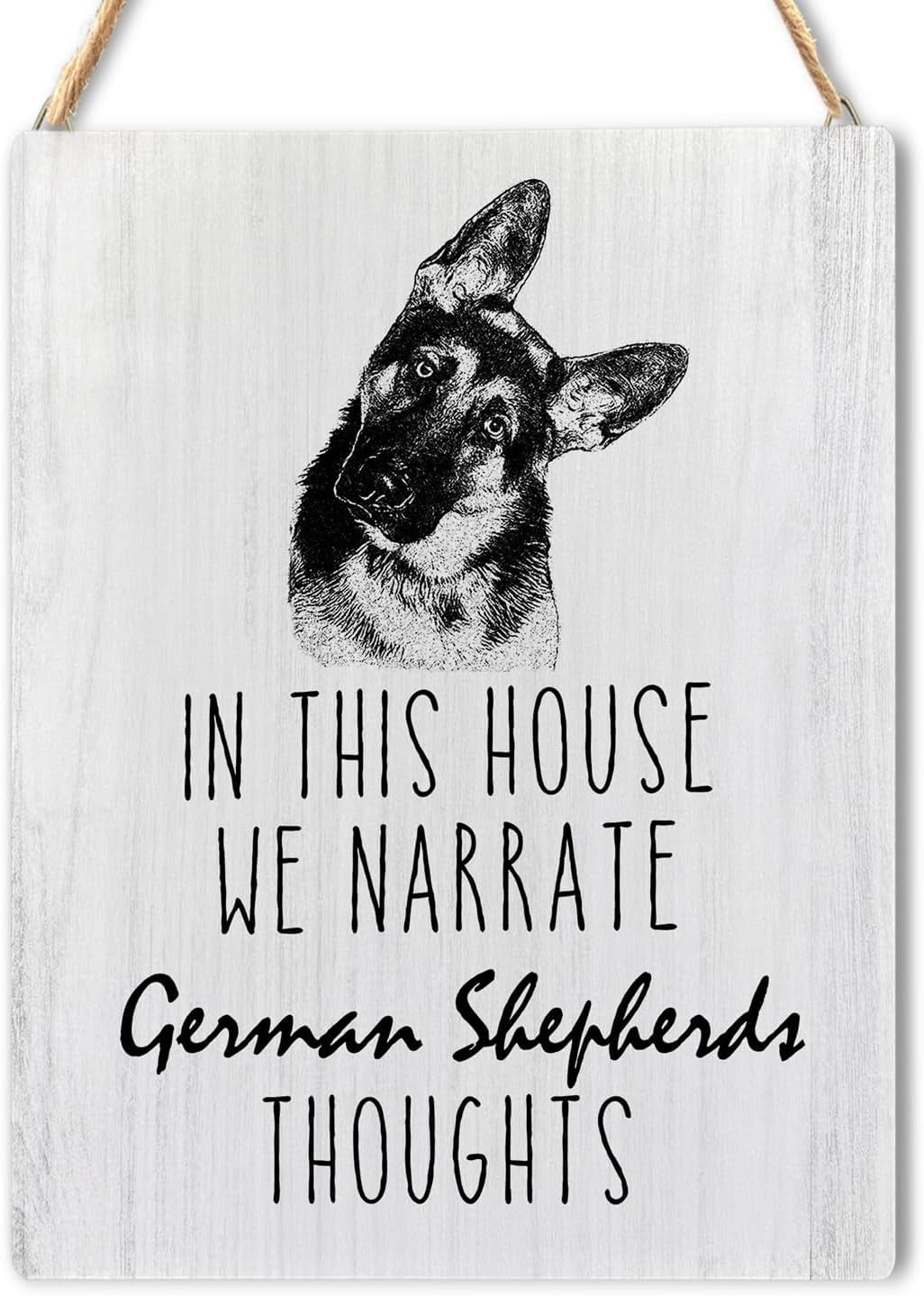 German Shepherd Decor, in This House We Narrate German Shepherd's ...