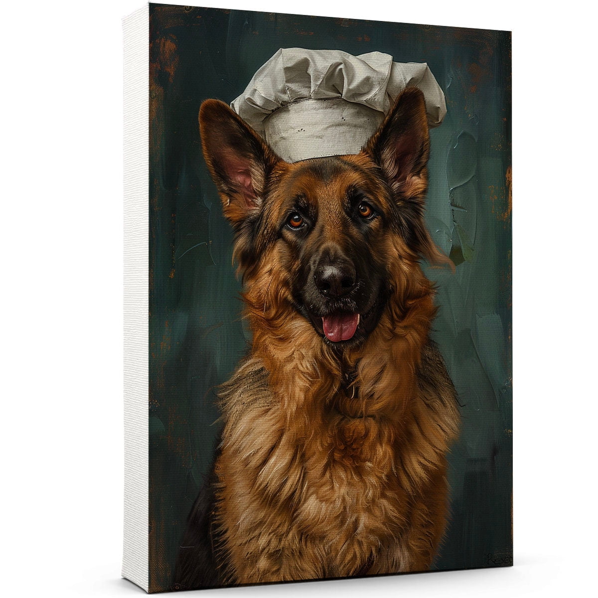 German Shepherd Dog Chef Poster, German Shepherd Dog Cooking Food ...