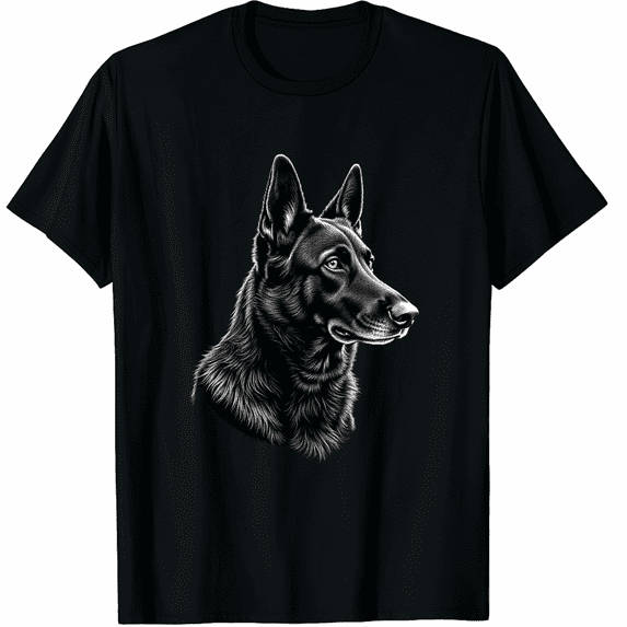 German Shepherd Dog Gift Lover for Dog Mom Dad Graphic Crew Neck Short ...