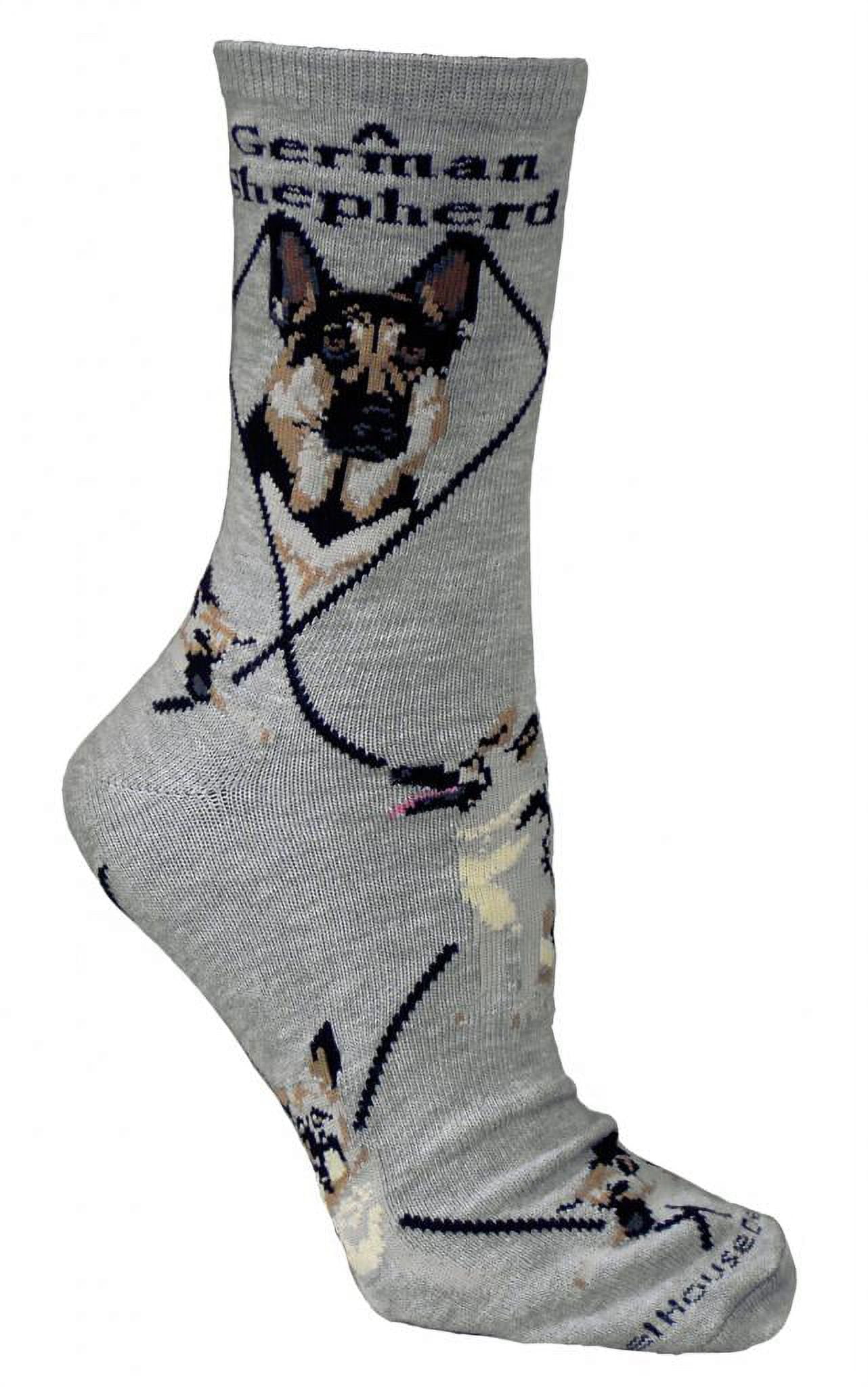 German Shepherd Dog Gray Cotton Ladies Socks (6 Pack) - Walmart.com
