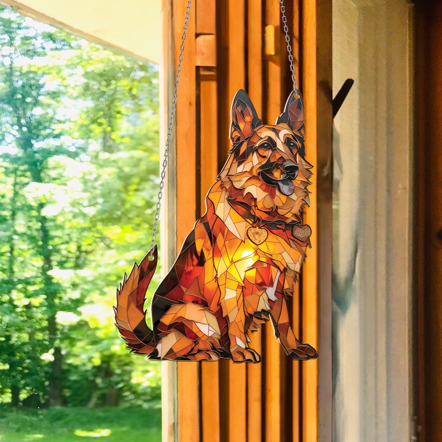 German Shepherd Dog Handmade Acrylic Window Decor 2D , German Shepherd ...