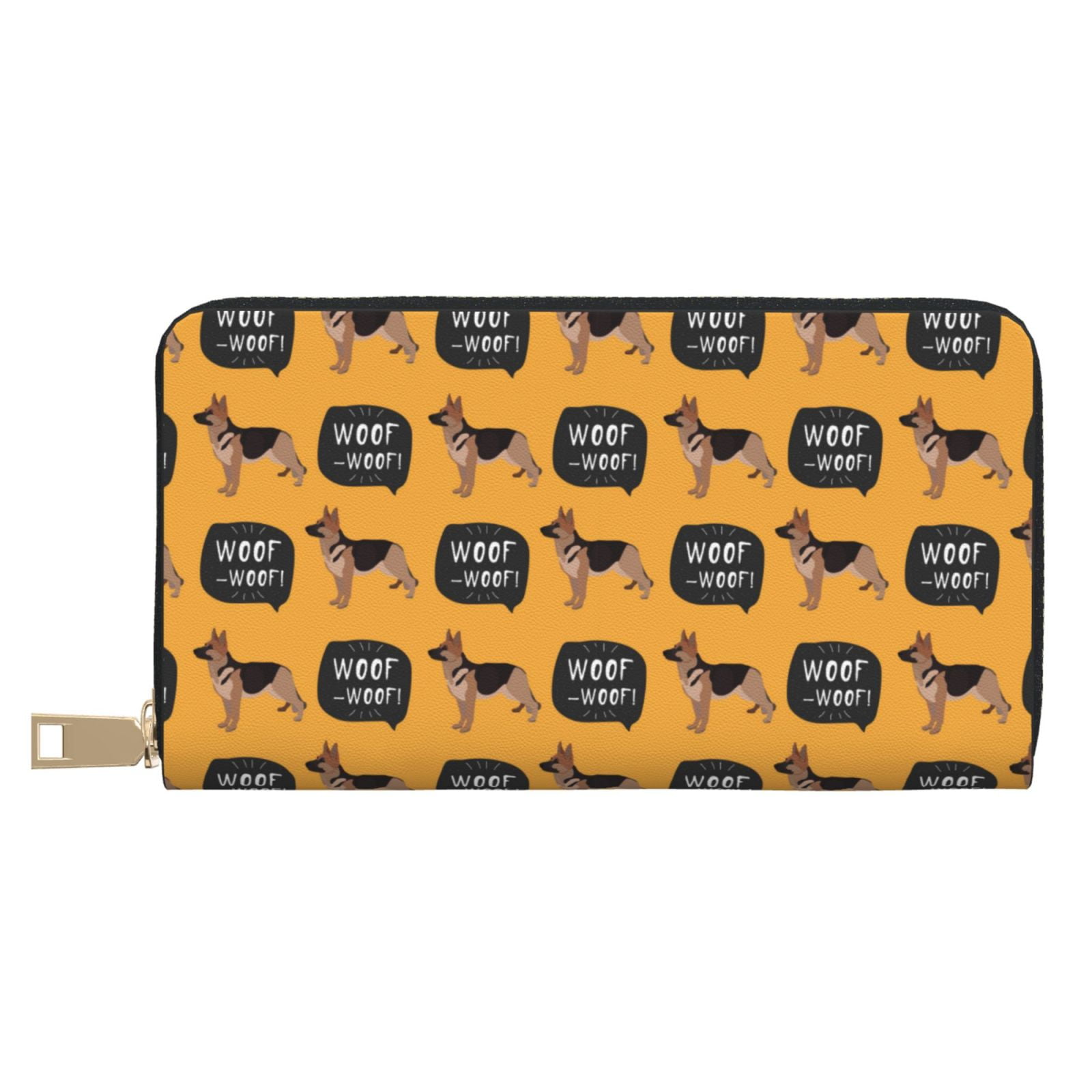 German Shepherd Dog No.1002 Wallet Women, Leather Bifold Multi Card ...