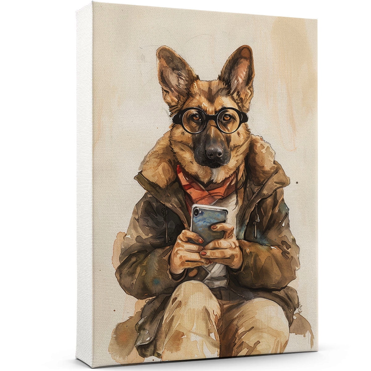 German Shepherd Dog Poster Print Bathroom Decor - German Shepherd Dog ...