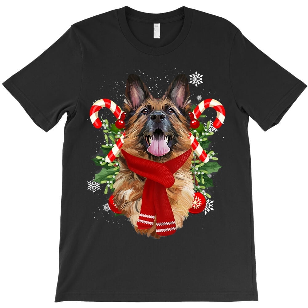 German Shepherd Dog Winter Holiday Christmas Pet Lover Gift Graphic ...
