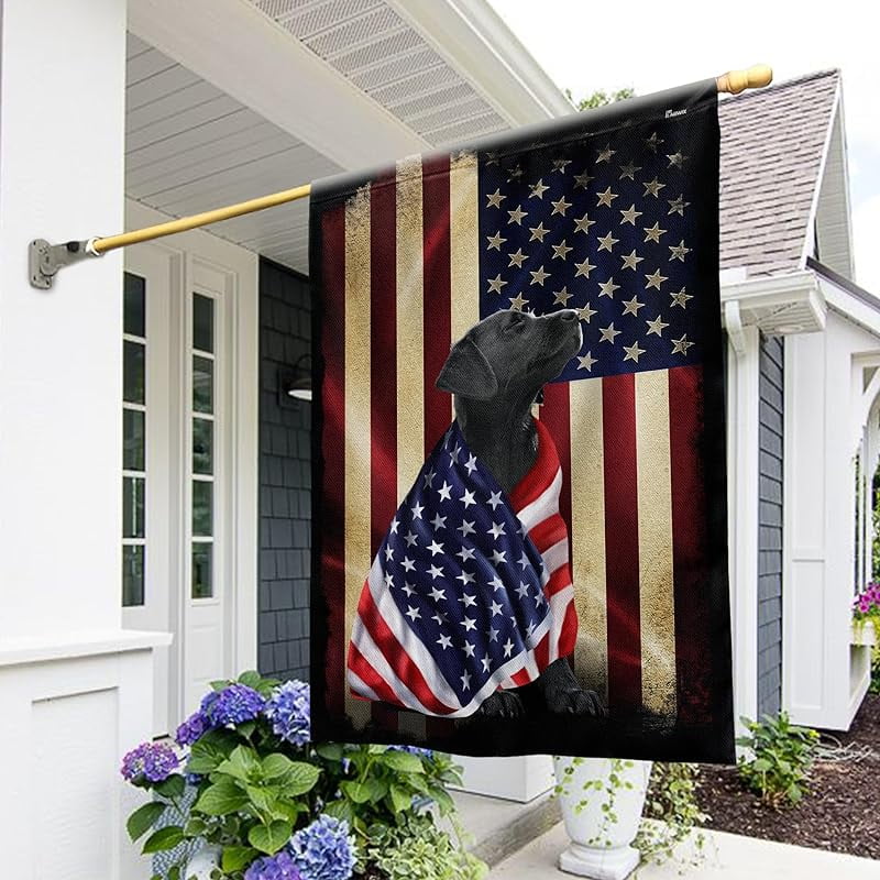 German Shepherd Dogs Double Sided Flag - Patriot American Dog Flags ...