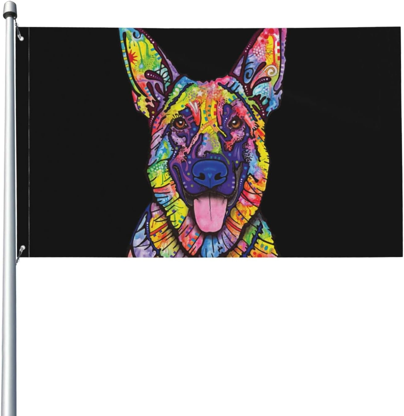 German Shepherd Garden Flag Outdoor Indoor Party Home House Sign Decor ...