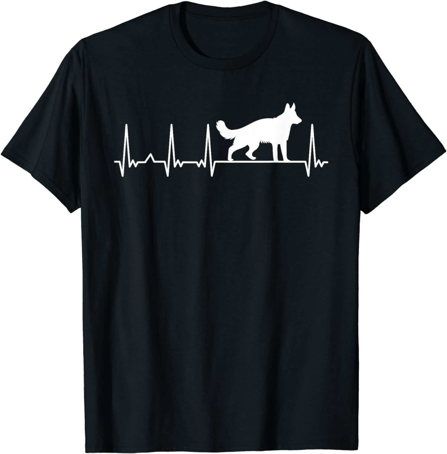 German Shepherd Heartbeat Ekg Dogs Dog Owner Dog School T-Shirt ...