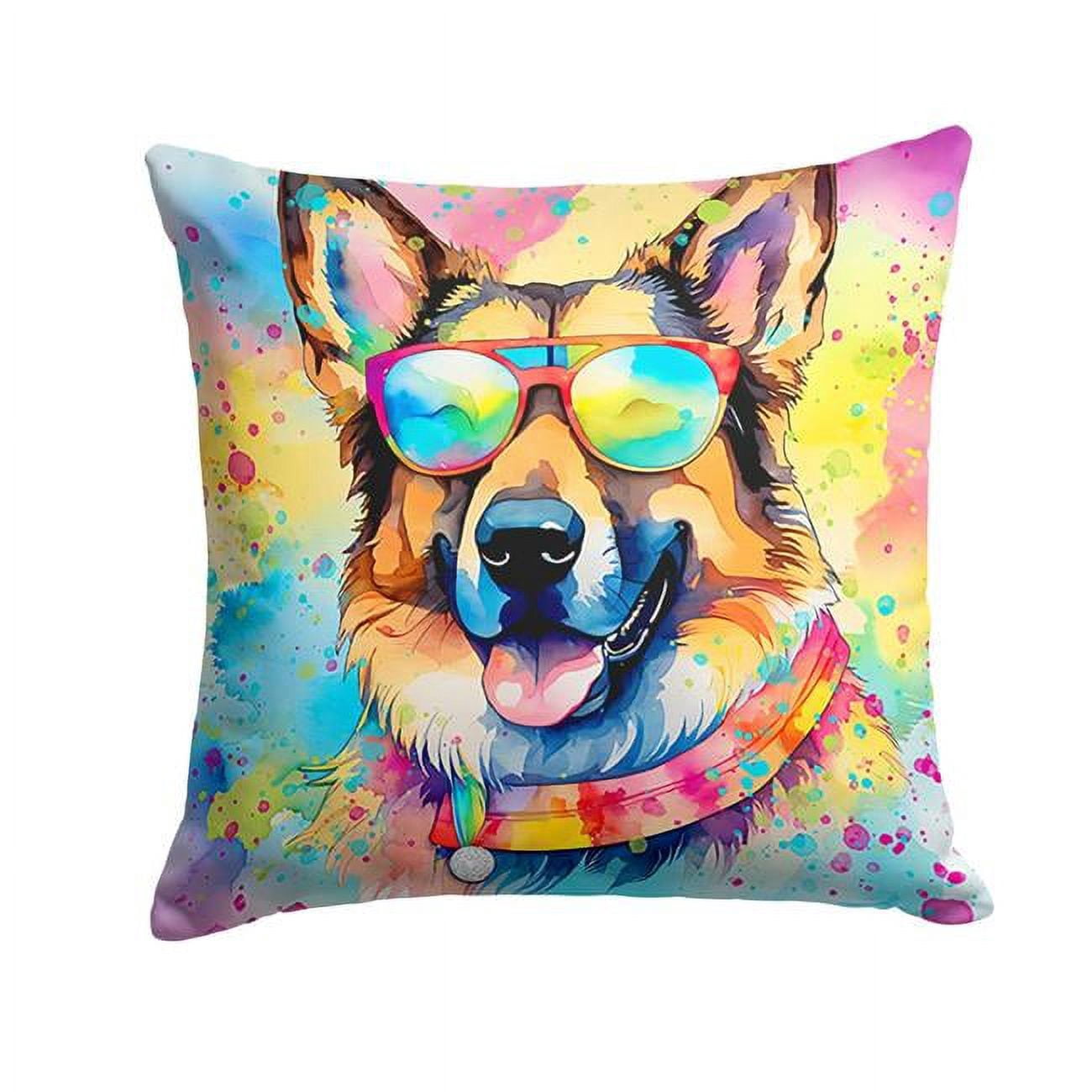 German Shepherd Hippie Dawg Fabric Decorative Pillow DAC2510 - Walmart.com