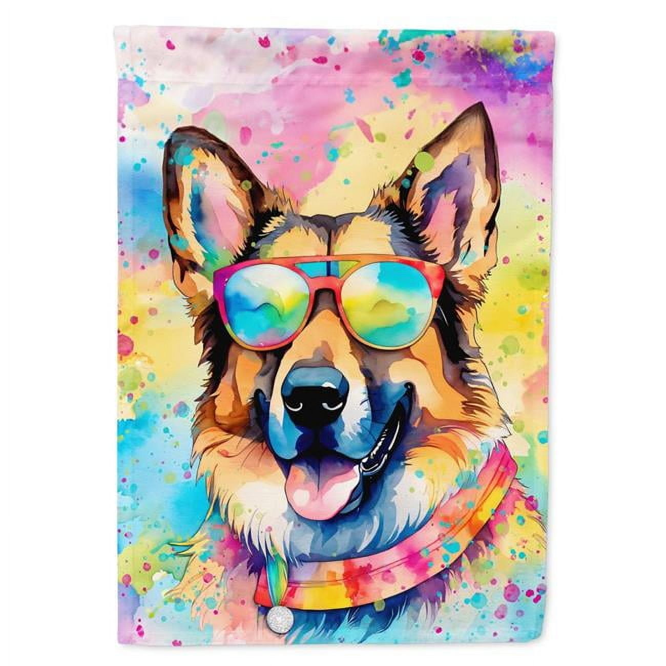 German Shepherd Hippie Dawg House Flag 28 in x 40 in - Walmart.com