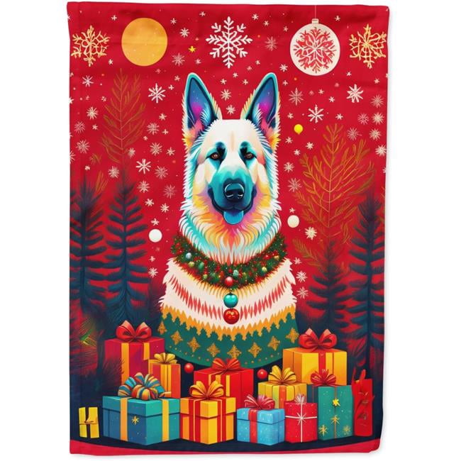 German Shepherd Holiday Christmas House Flag - Walmart.com