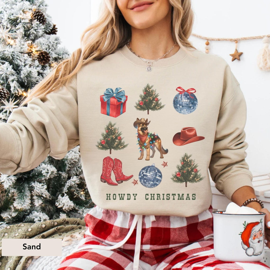 German Shepherd Howdy Sweatshirt, German Shepherd , German Shepherd ...