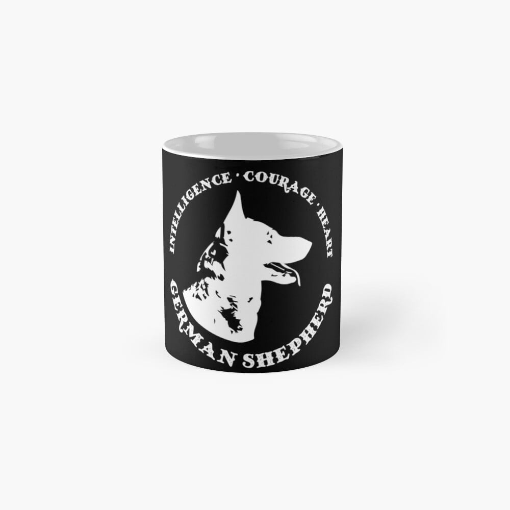 German Shepherd Intelligence Courage Heart Light Classic Mug - Walmart.com