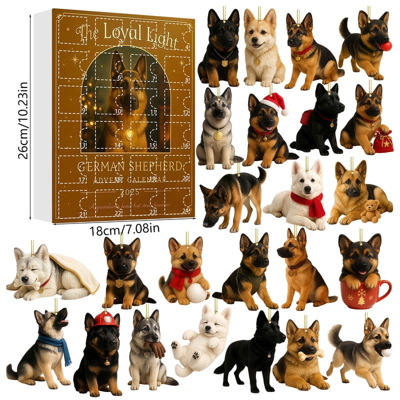 German Shepherd The Loyal Light Blind Box Advent Calendar Figures Party ...