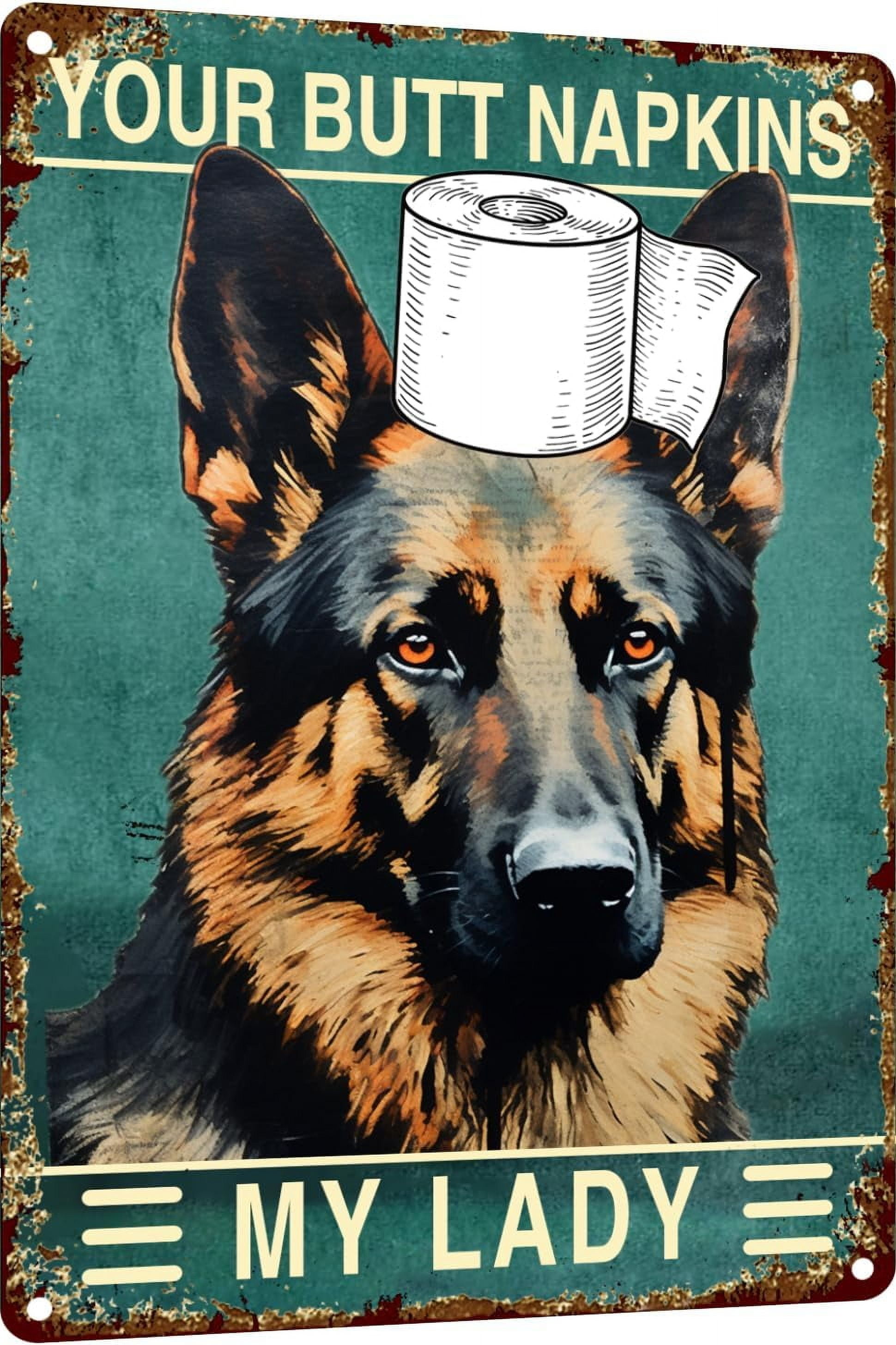 German Shepherd Metal Signs 8x12 Inch - Walmart.com
