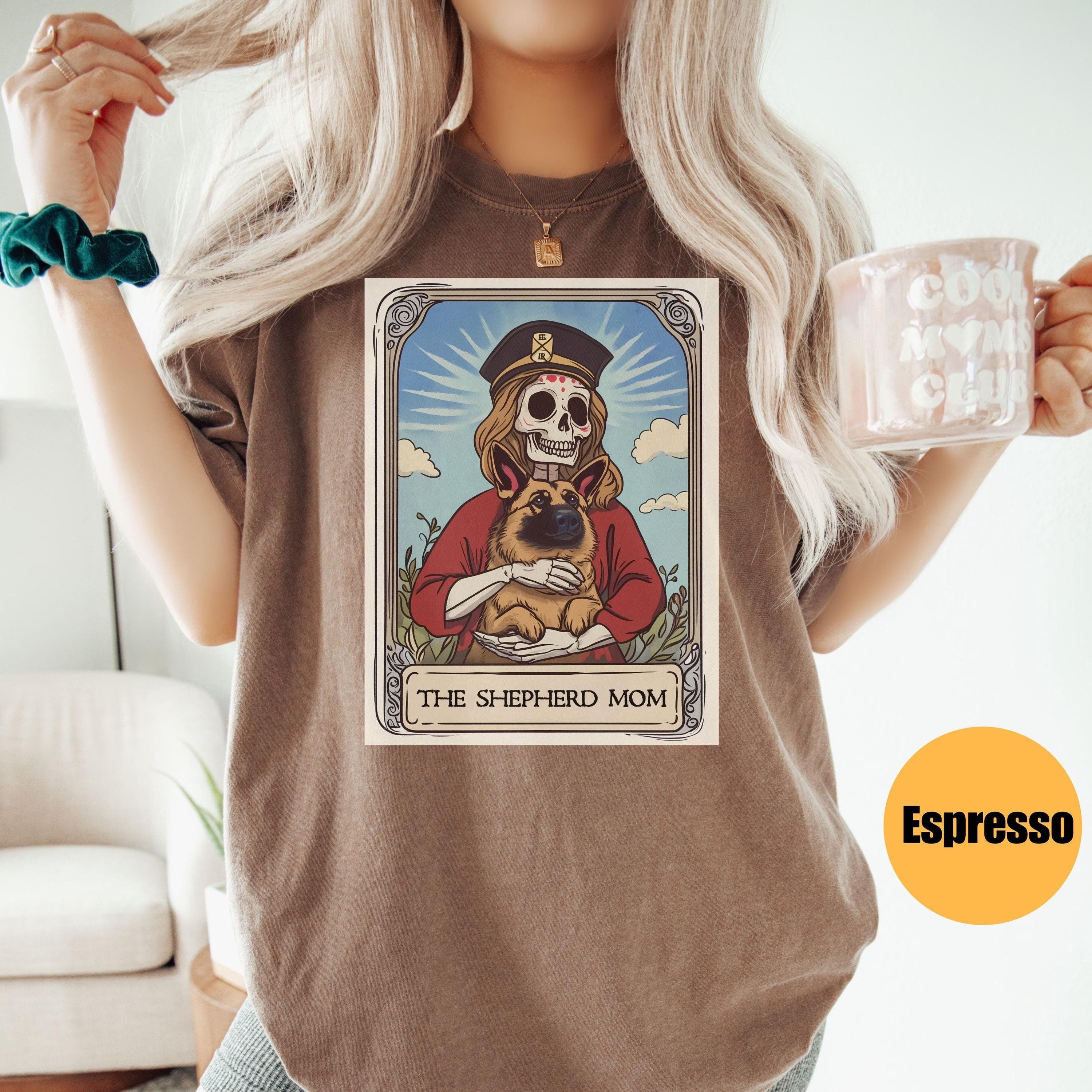 German Shepherd Mom Shirt, Shepherd Tarot Card Shirt, Shepherd Mama Tee ...
