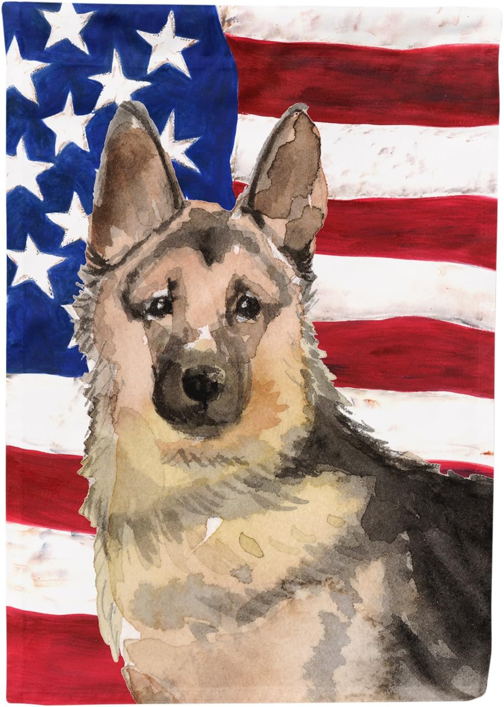 German Shepherd Patriotic Garden Flag Mailbox Flag Decorative Yard Flag ...