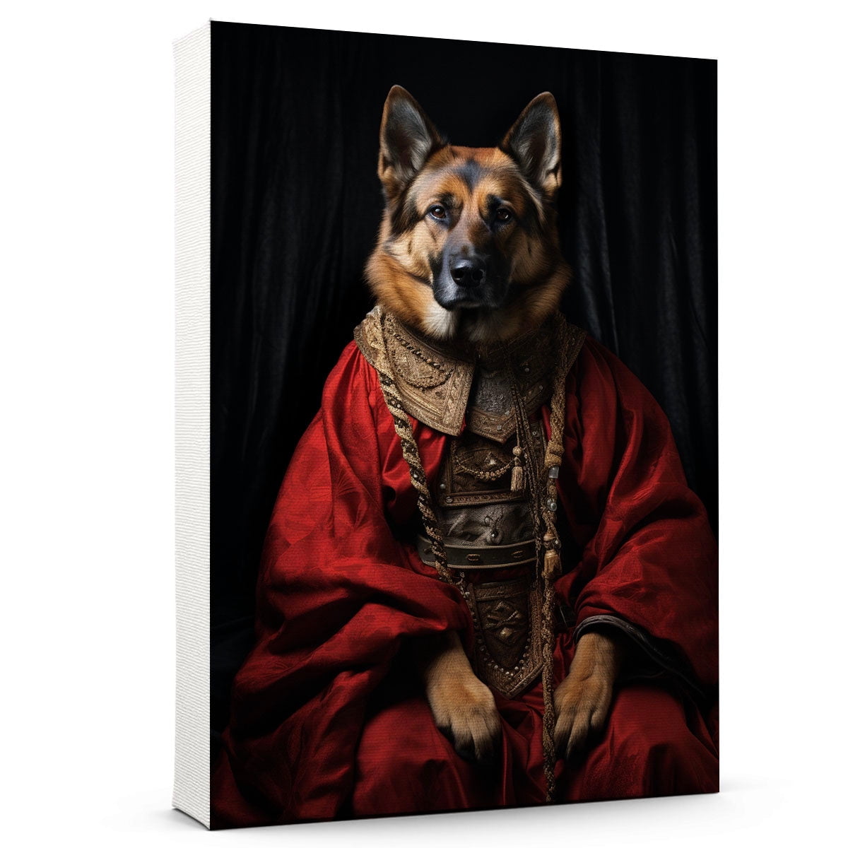 German Shepherd Pet Portrait in a Royal Costume Dog in a Costume ...
