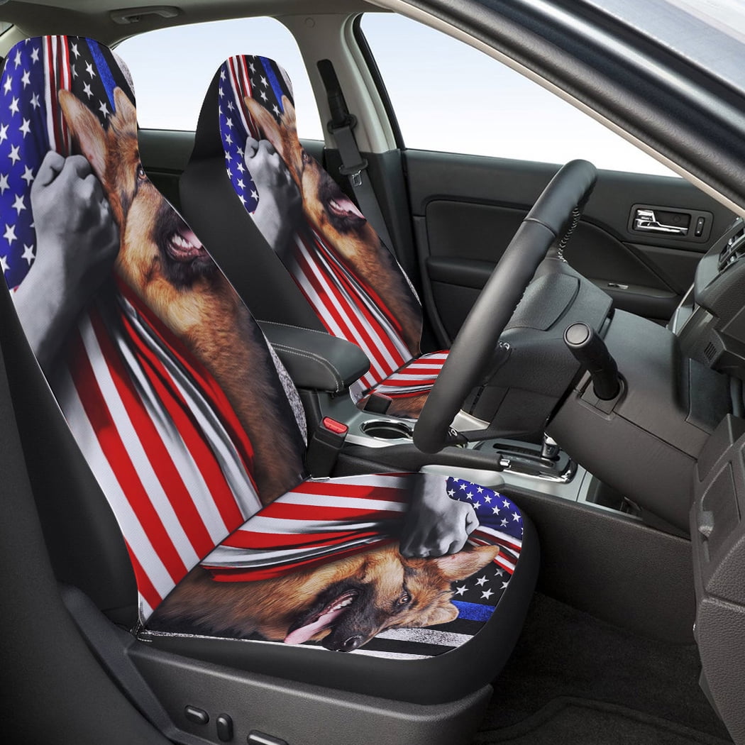 German Shepherd The Thin Blue Line America US Seat Covers Cars, Car ...