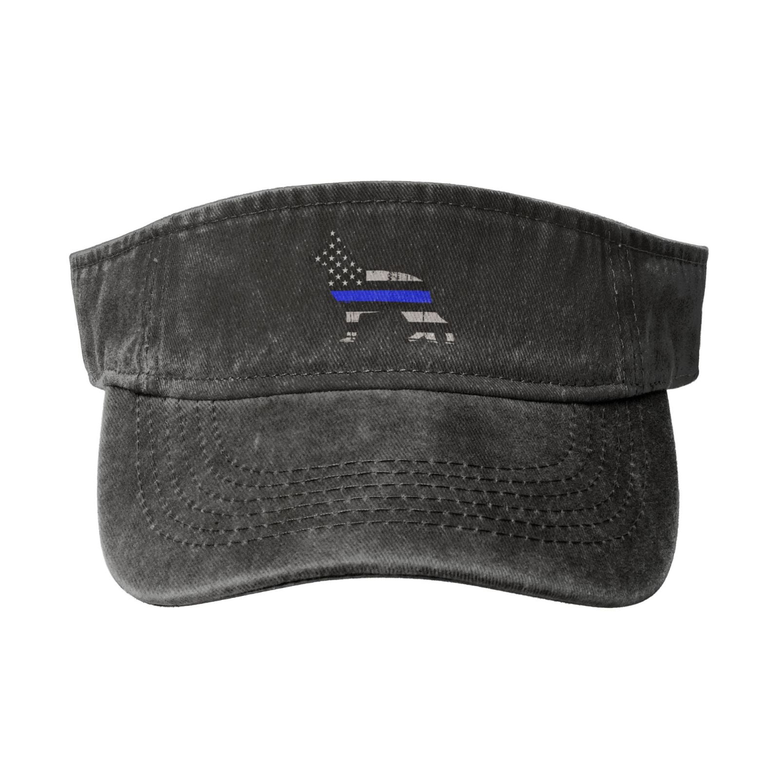 German Shepherd - Thin Blue Line K9 Logo Washed Cowboy Empty Top ...