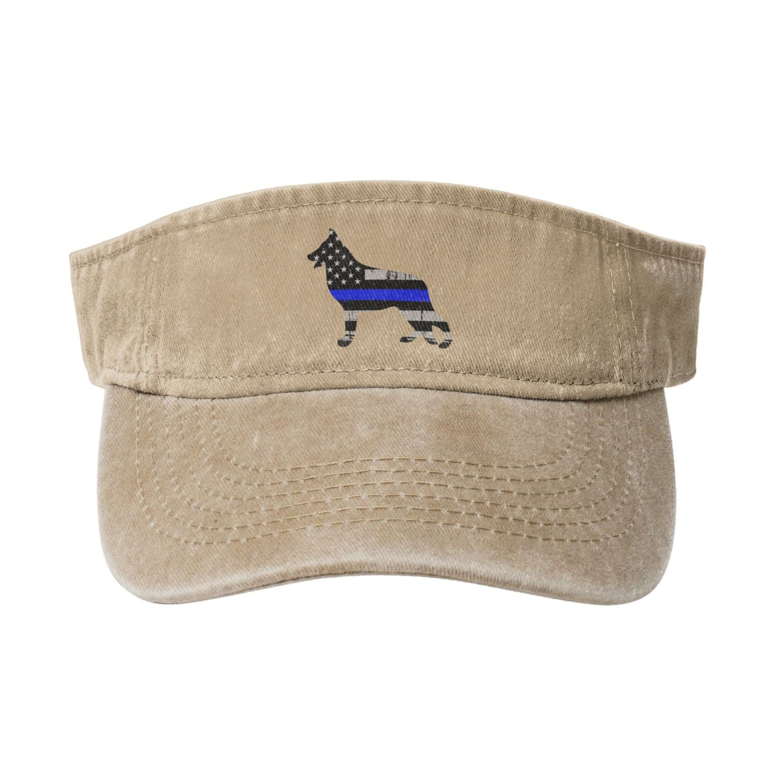 German Shepherd - Thin Blue Line K9 Logo Washed Cowboy Empty Top ...