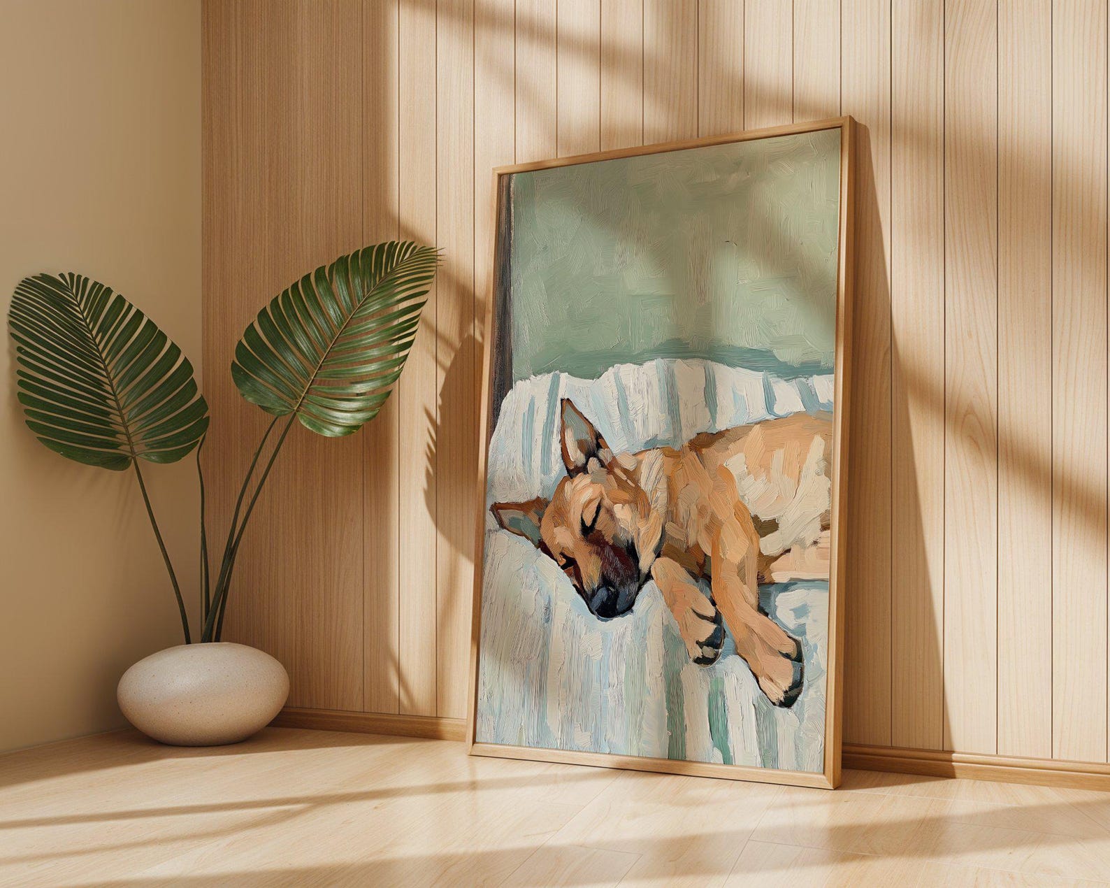 German Shepherd Wall Art Print â€“ Elegant Dog Poster for Home Decor ...