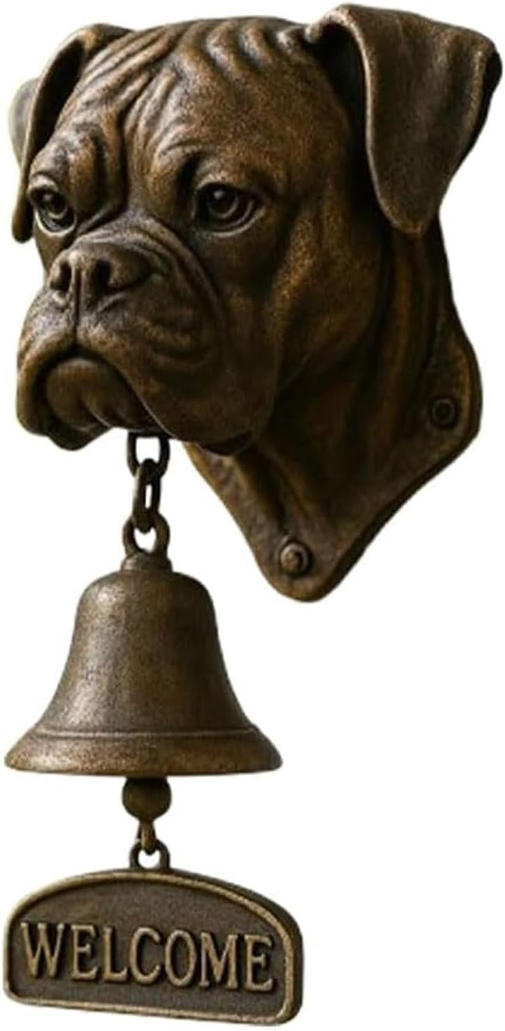 German Shepherd Welcome Bell – Retro Dog & Witch-Themed Doorbell ...