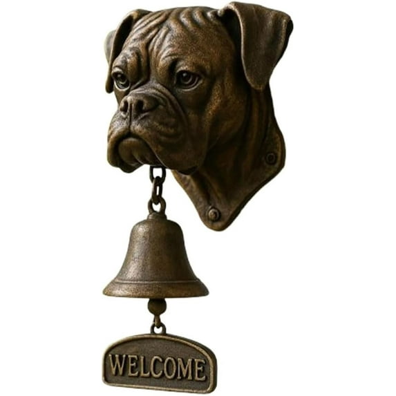 German Shepherd Welcome Bell – Retro Dog & Witch-Themed Doorbell ...