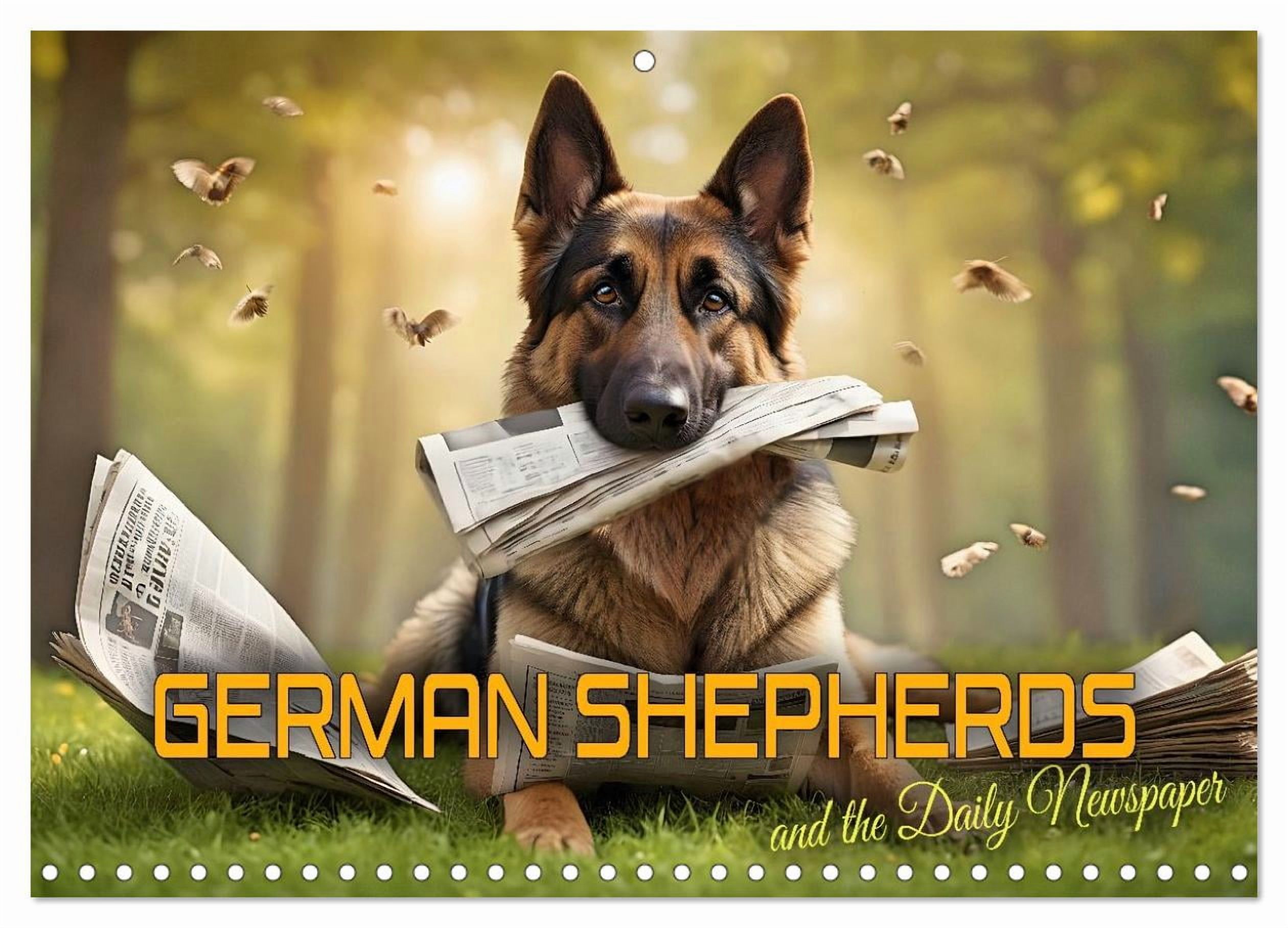 German Shepherds and the Daily Newspaper (Monthly Wall Calendar 2026 11 ...