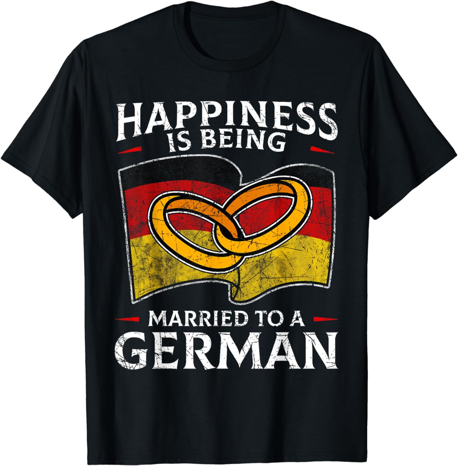 German Shirt Germany Flag Wedding Ring Marriage T-Shirt - Walmart.com
