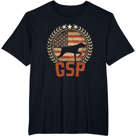 German Shorthaired Pointer American Flag Shirt GSP Patriotic - Walmart.com