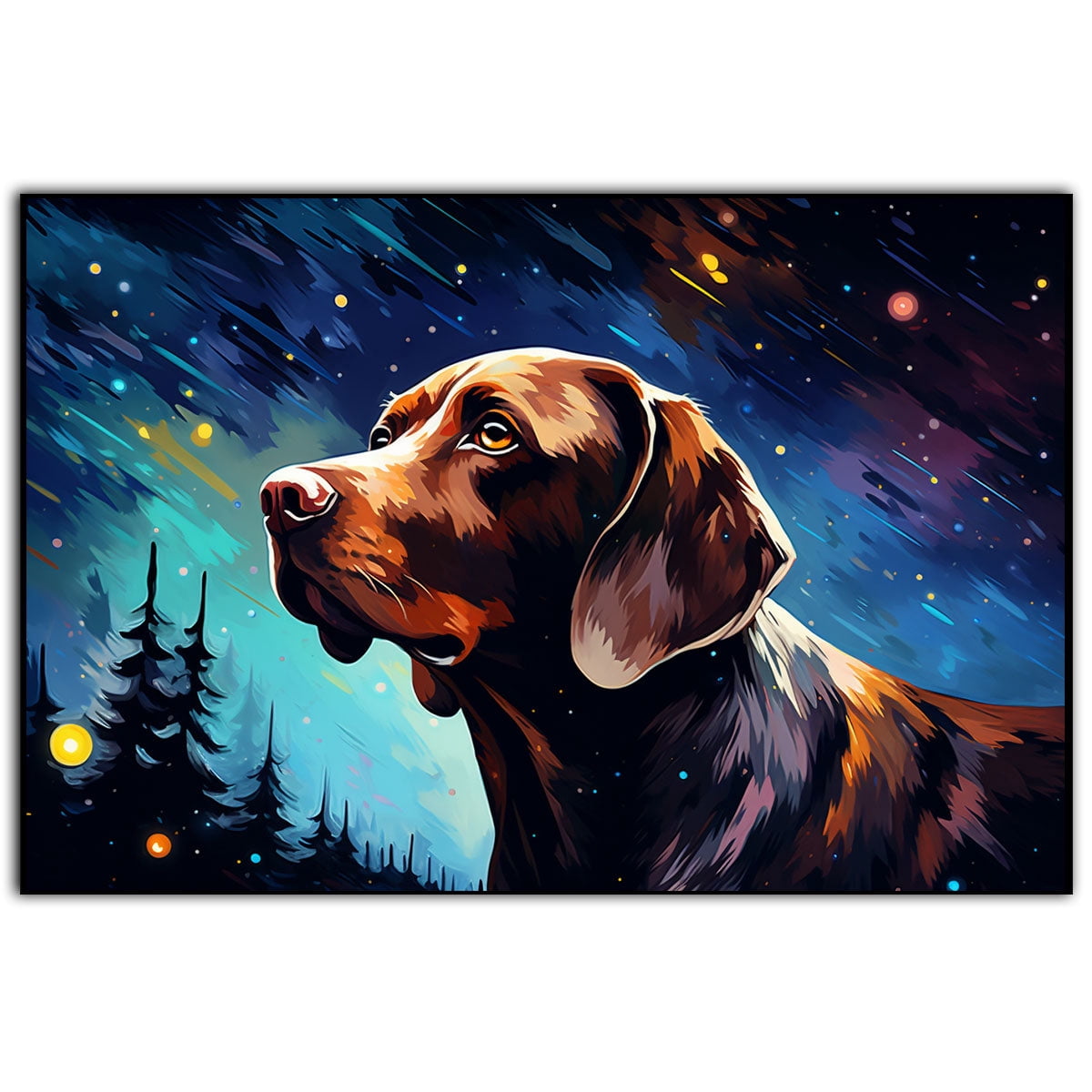 German Shorthaired Pointer Canvas Unframed Colofull Inspired bedroom ...