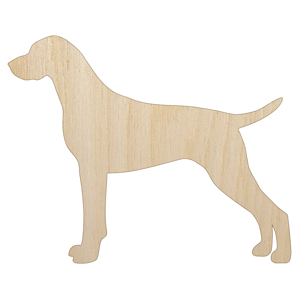 German Shorthaired Pointer Dog Solid Wood Shape Unfinished Piece Cutout ...