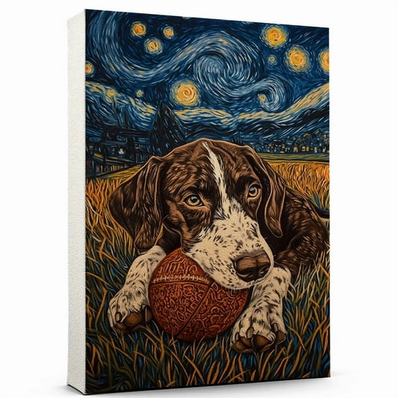 German Shorthaired Pointer Dog Stretched Canvas Size 8x12 – Funny ...