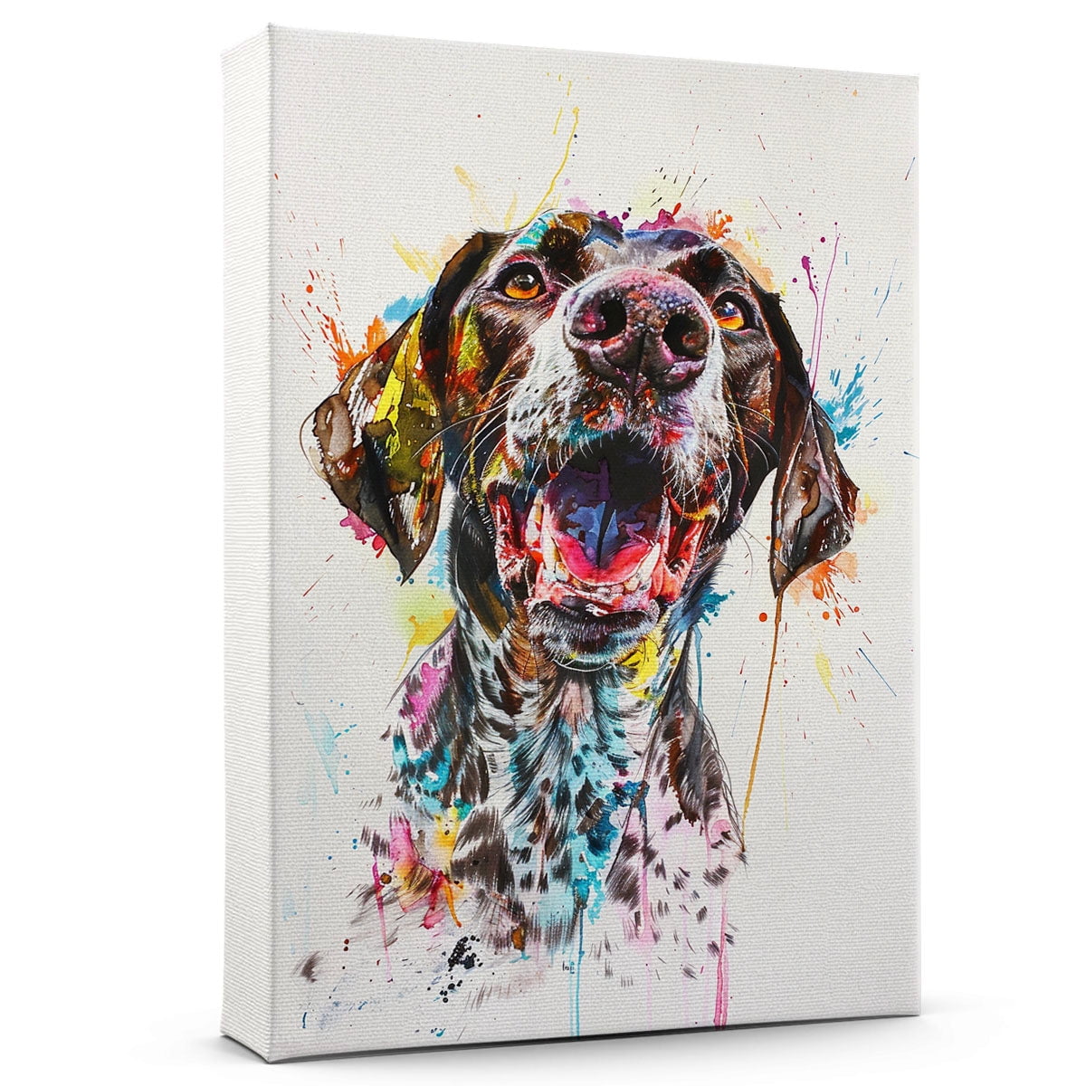 German Shorthaired Pointer Dog Wall Art Animal Oil Painting On Canvas ...