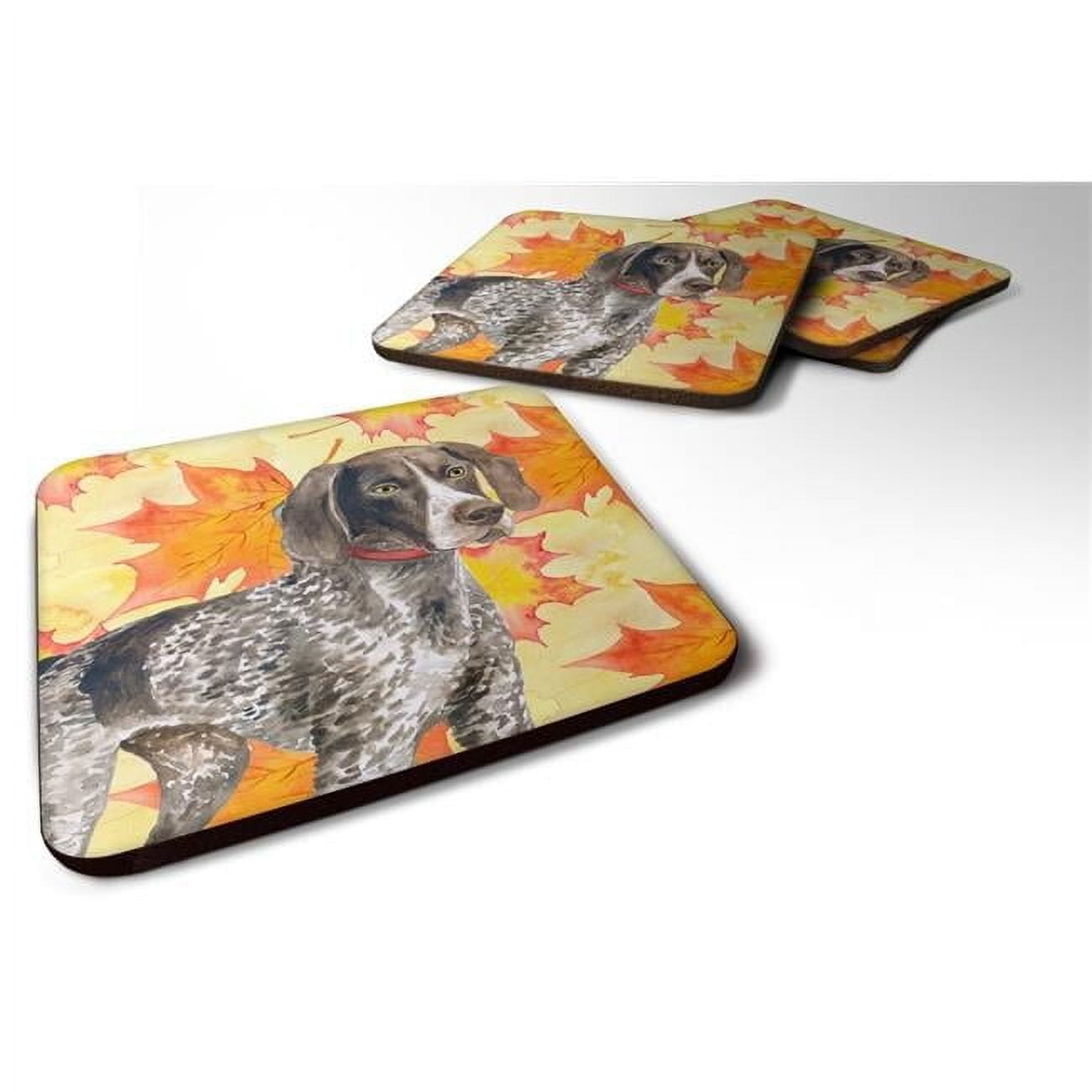 German Shorthaired Pointer Fall Foam Coaster, 3.5 x 3.5 in. - Set of 4 ...
