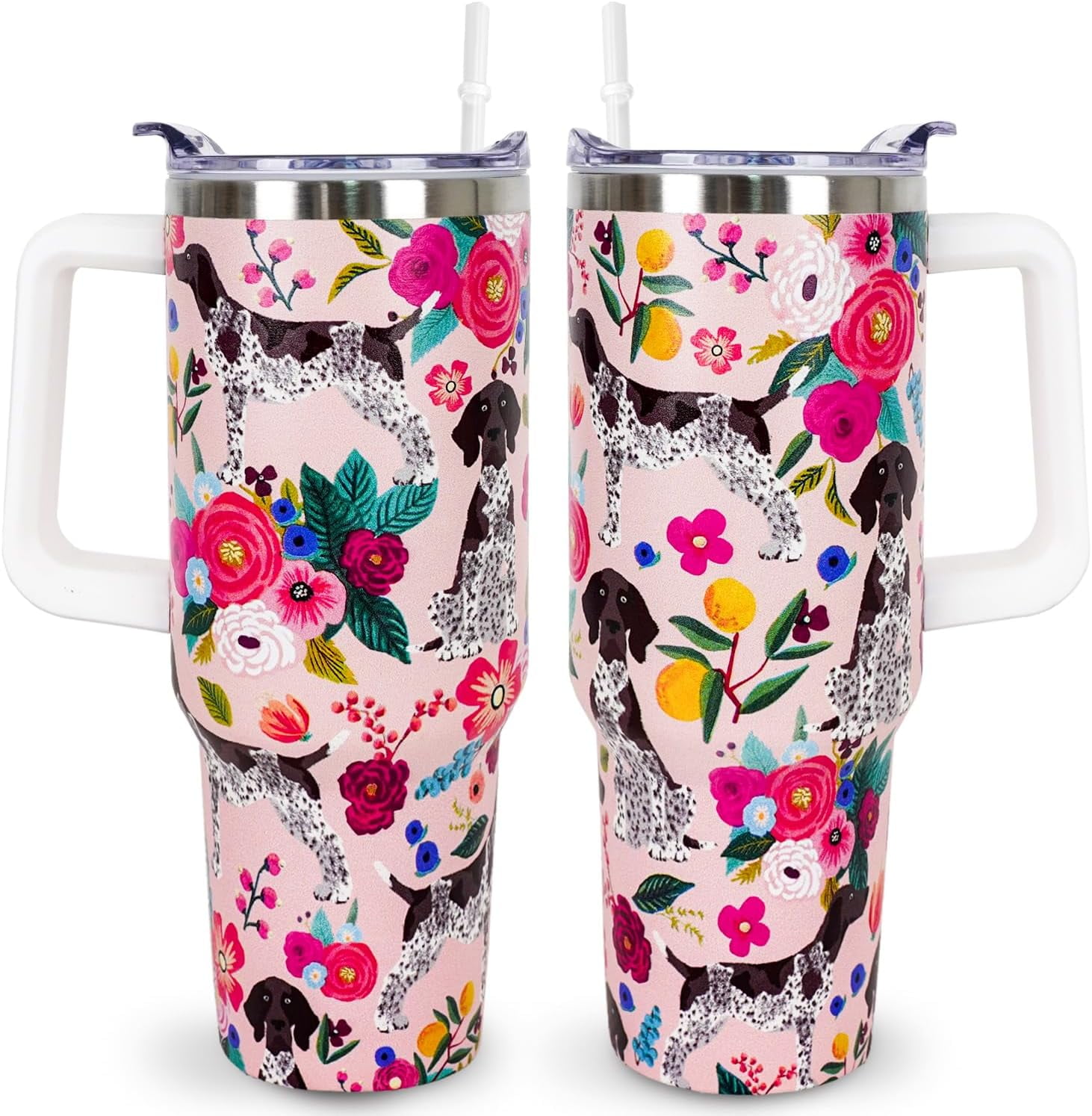 German Shorthaired Pointer Gifts for Women Cute Dog Tumbler Coffee Cup ...